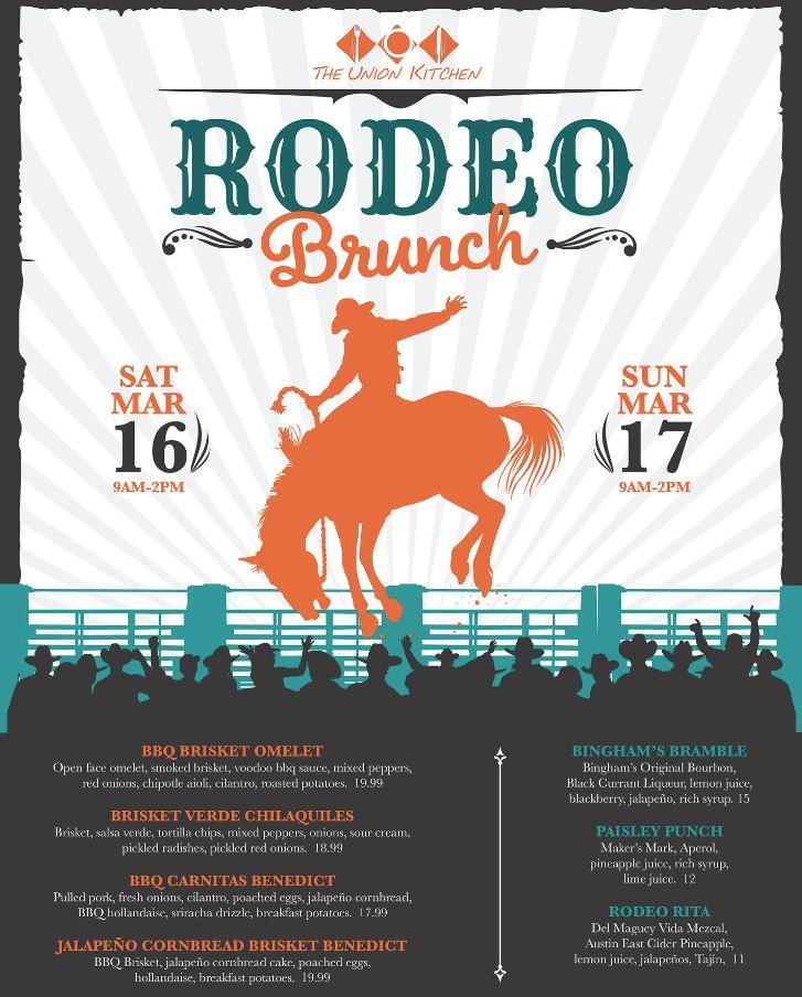 THE UNION KITCHEN Rodeo Brunch | Discover the Boardwalk at Towne Lake